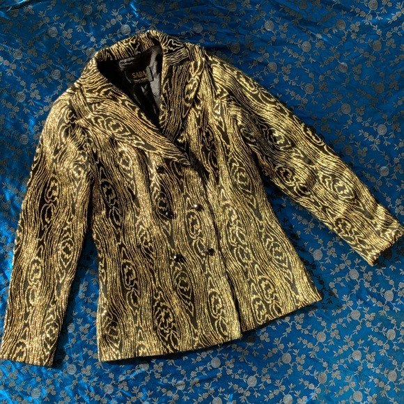 Vintage | Jackets & Coats | Last Call Vintage 7s Gold Lamet Jacket ...